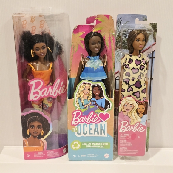 Barbie | Toys | Barbie Blue And Pink Doll Set With Accessories | Poshmark